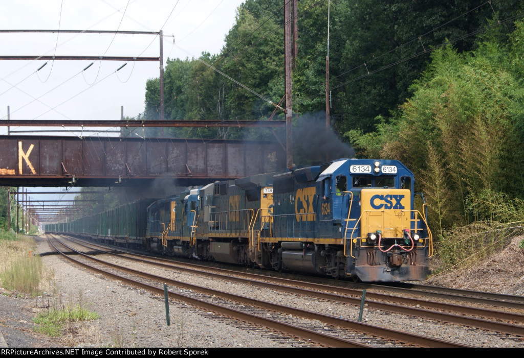 A Backed Up CSX Q707-08